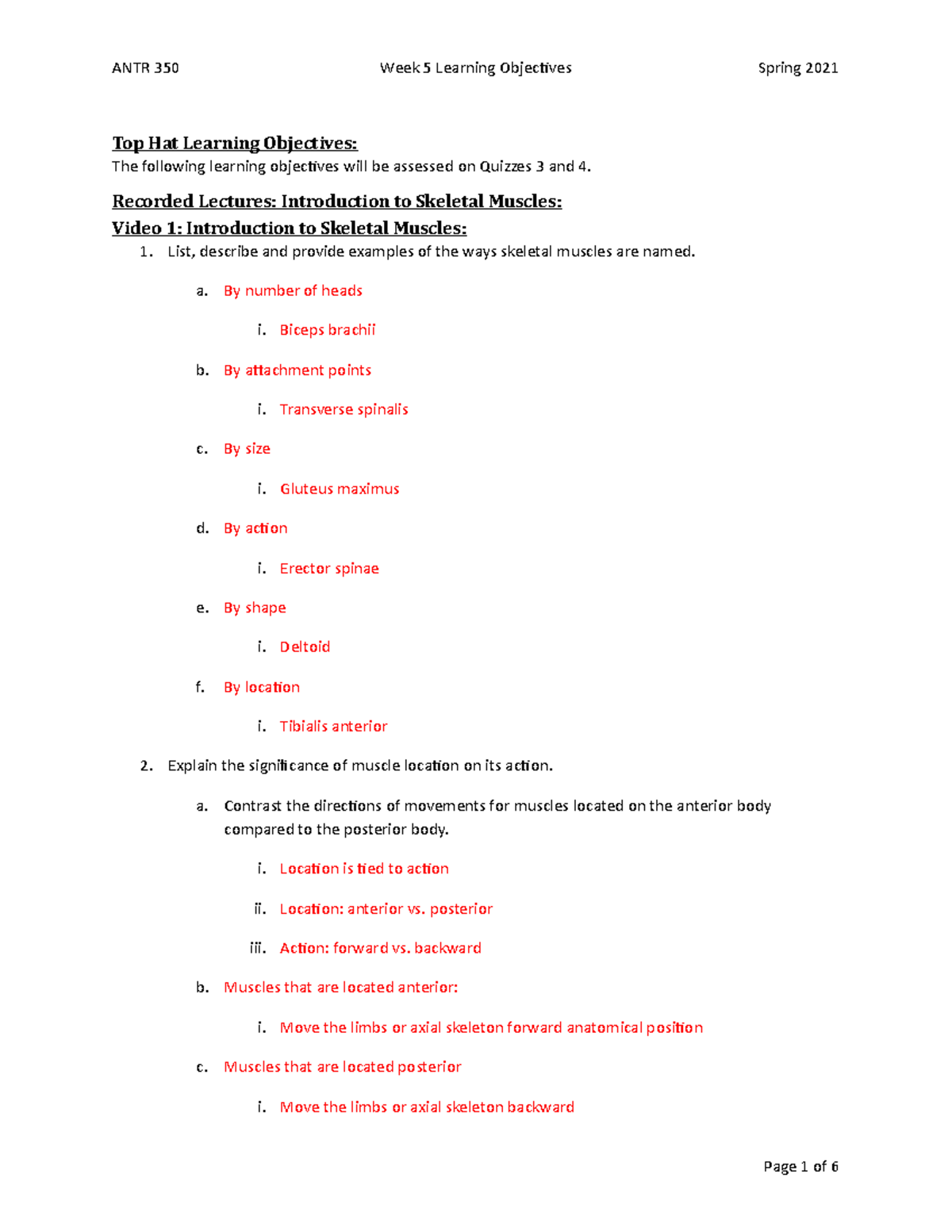 Week 5 Learning Objectives SS21 - Top Hat Learning Objectives: The following learning objectives ...