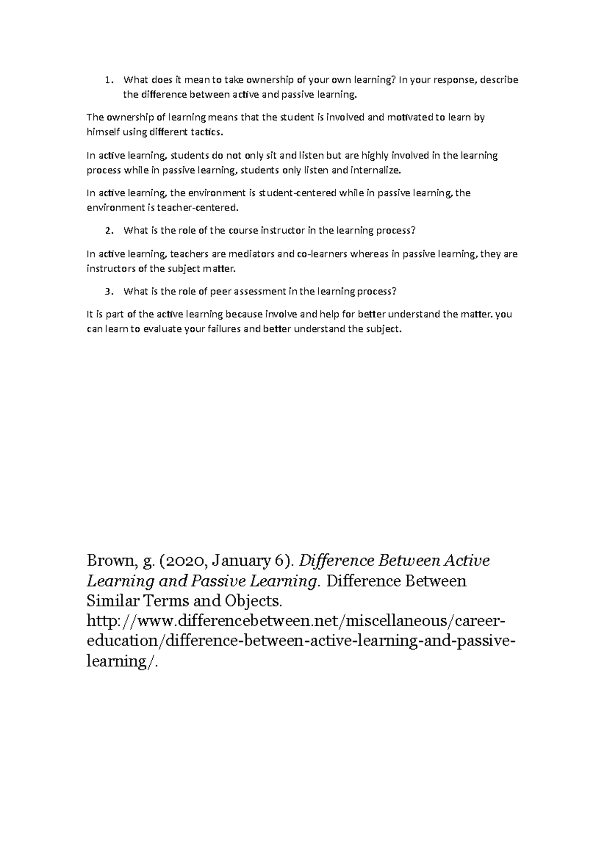 What does it mean to take ownership of your own learning - The ...