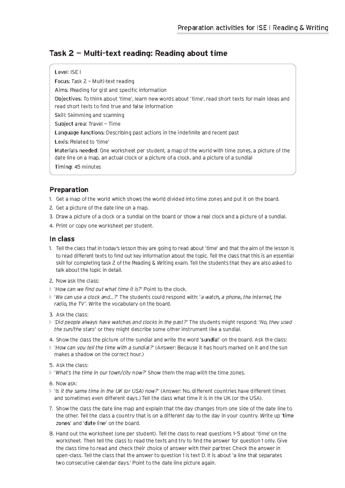 3-5 hojas multi text - bueno - Task 2 — Multi-text reading: Reading ...