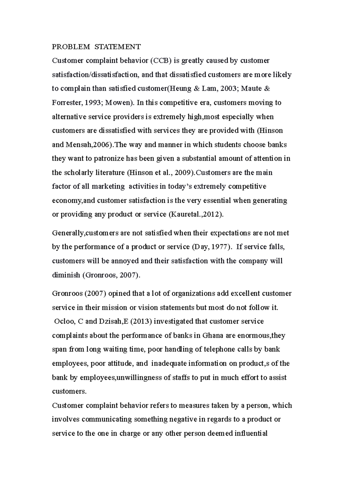 Problem Statement - Assignment given to test the abilities of students ...