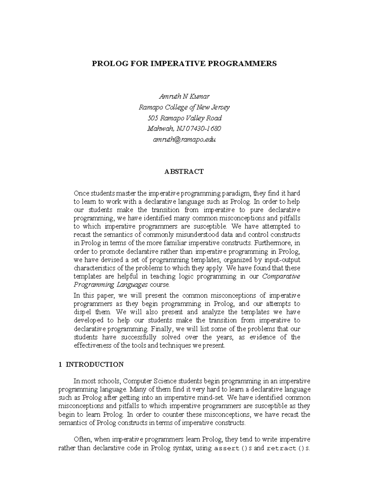 Paper A Short Summary Helping Imperative Programmers To Transition To