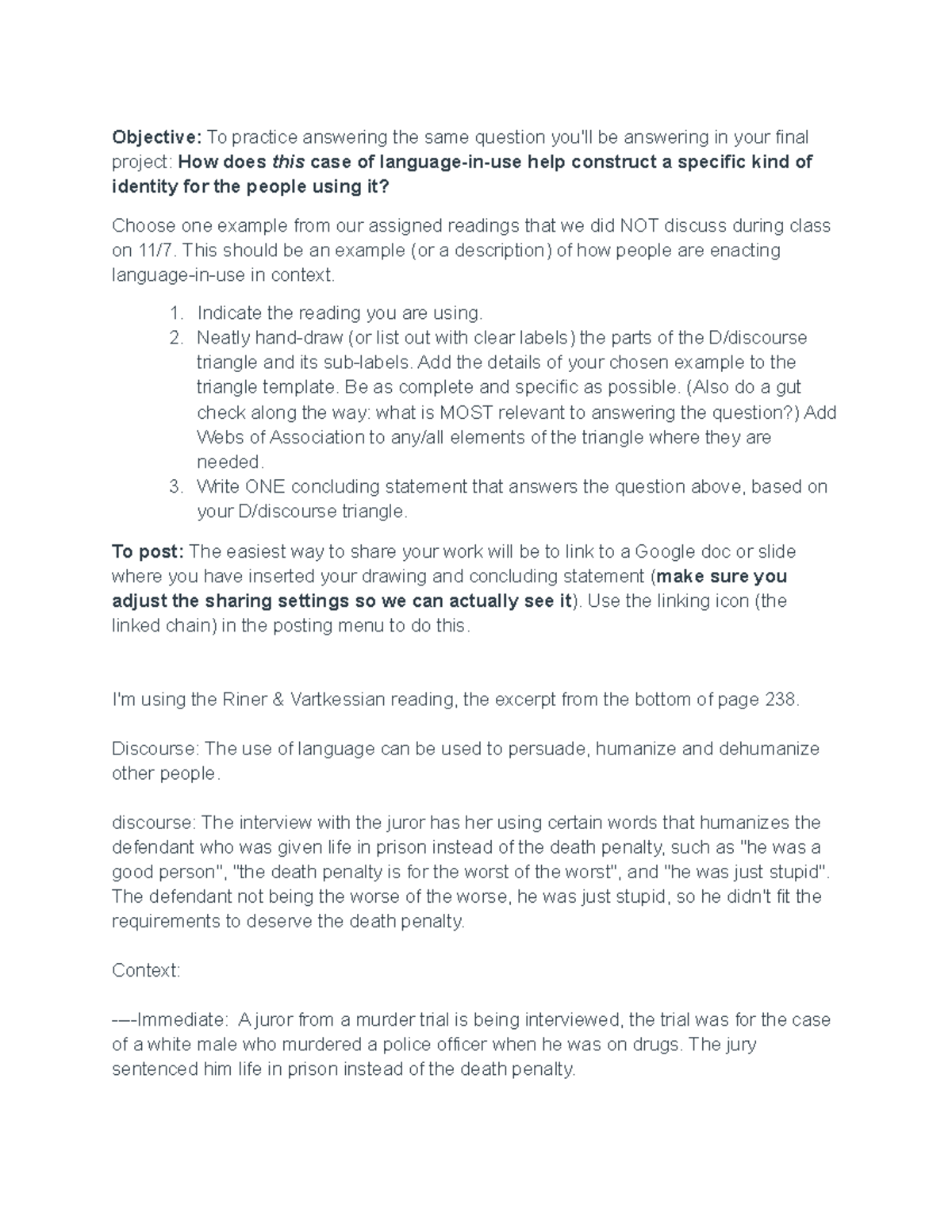 Homework Assignment 3 - Grade: A - Objective: To practice answering the ...