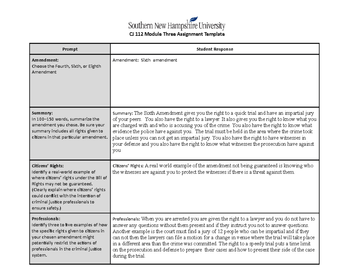 CJ 112 Module Three Assignment Template - CJ 112 Module Three ...