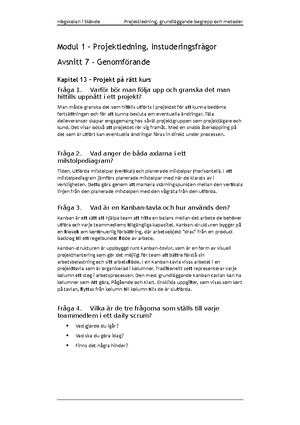 Modul 1 - Instuderingsfrågor Avsnitt 6 - Högskolan i Skövde ...