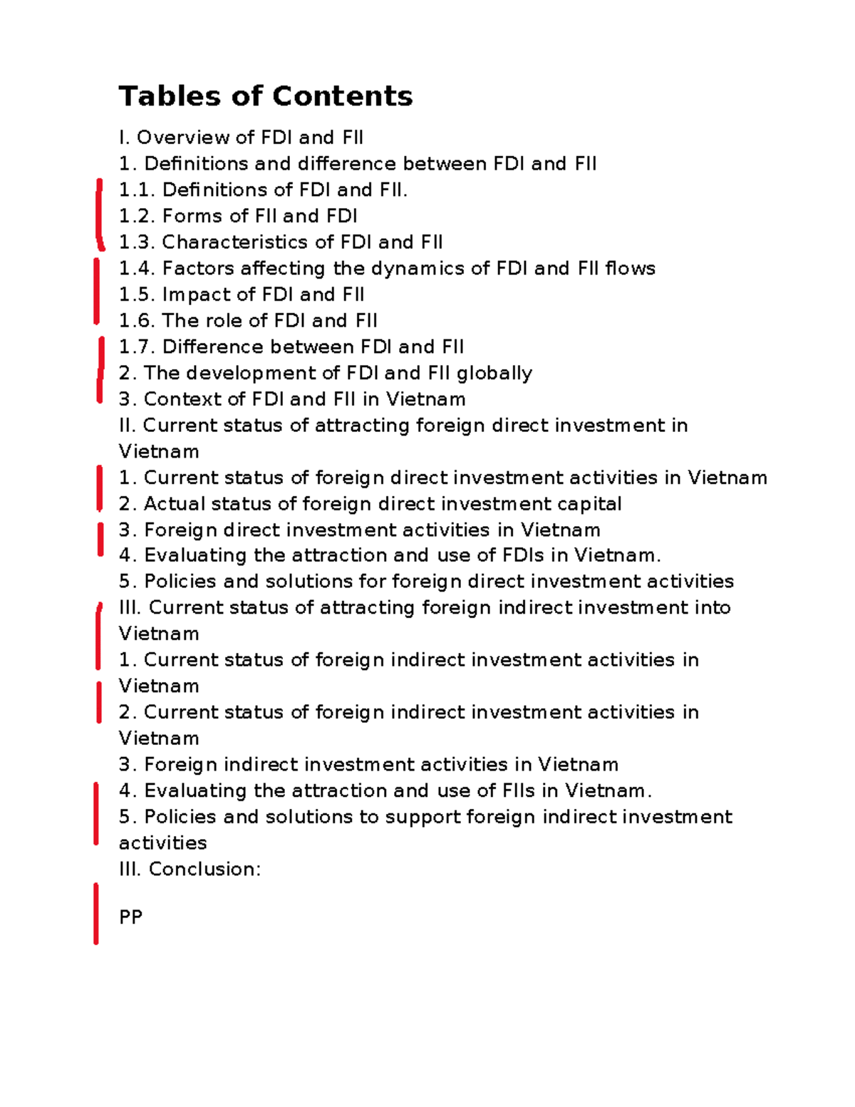 Tables-of-Contents-of-FDI-and-FII-in-Vietnam group 1 - Nmtctt - Tables ...
