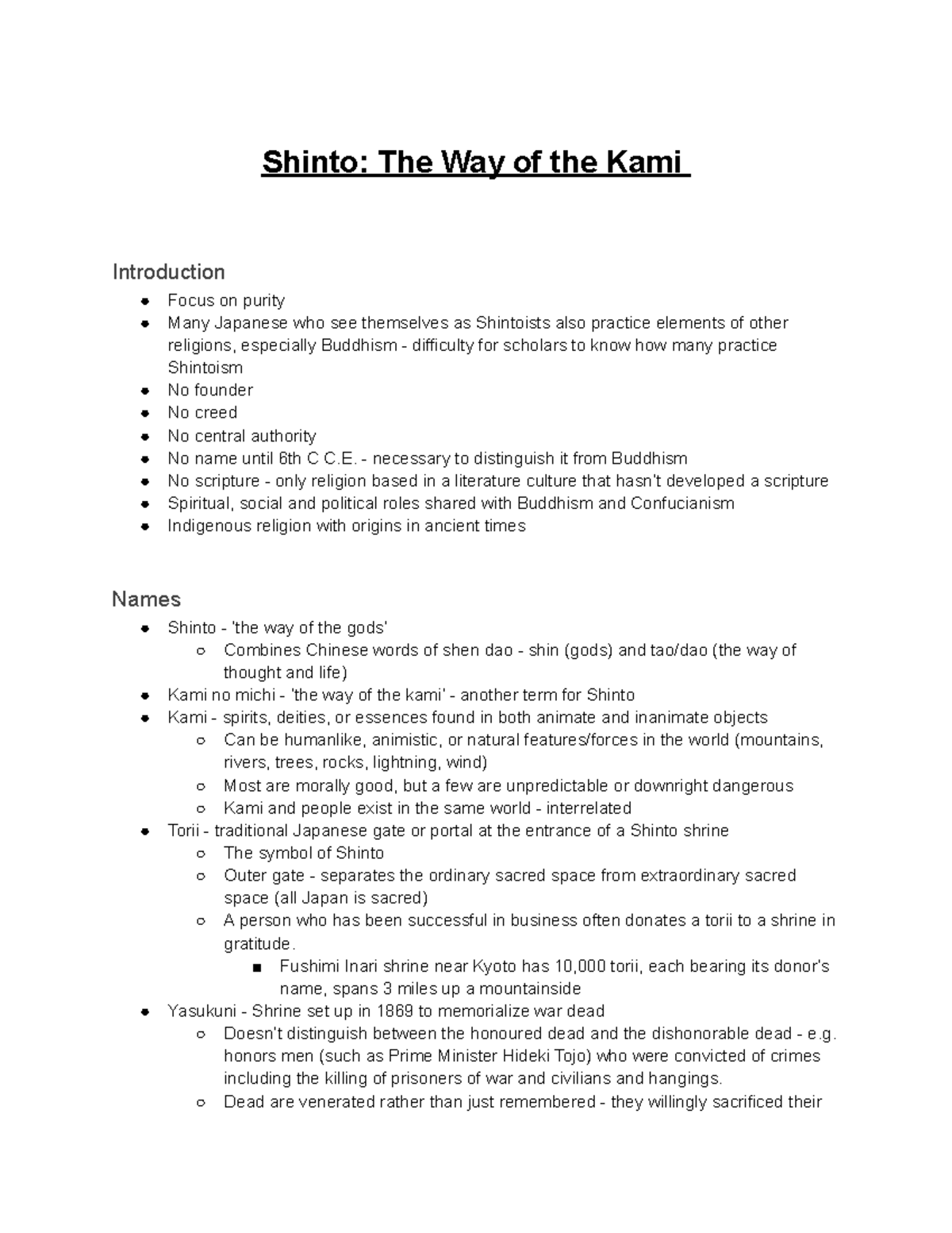 Shinto The Way of the Kami - Shinto: The Way of the Kami Introduction ...