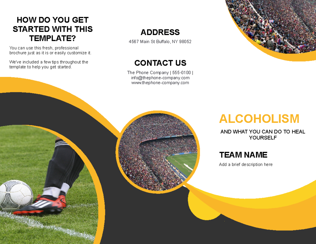 Alcoholism brochure - HOW DO YOU GET STARTED WITH THIS TEMPLATE? You ...