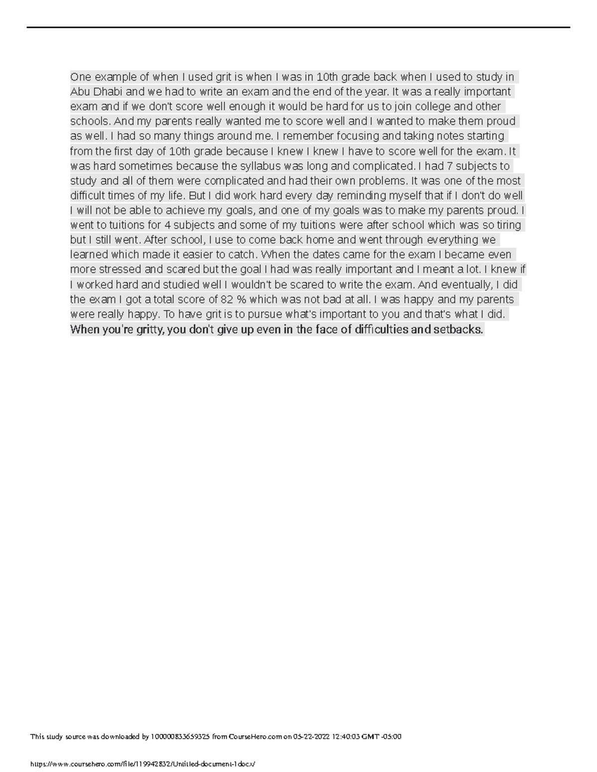 Untitled document 1 - Example of grit - One example of when I used grit ...