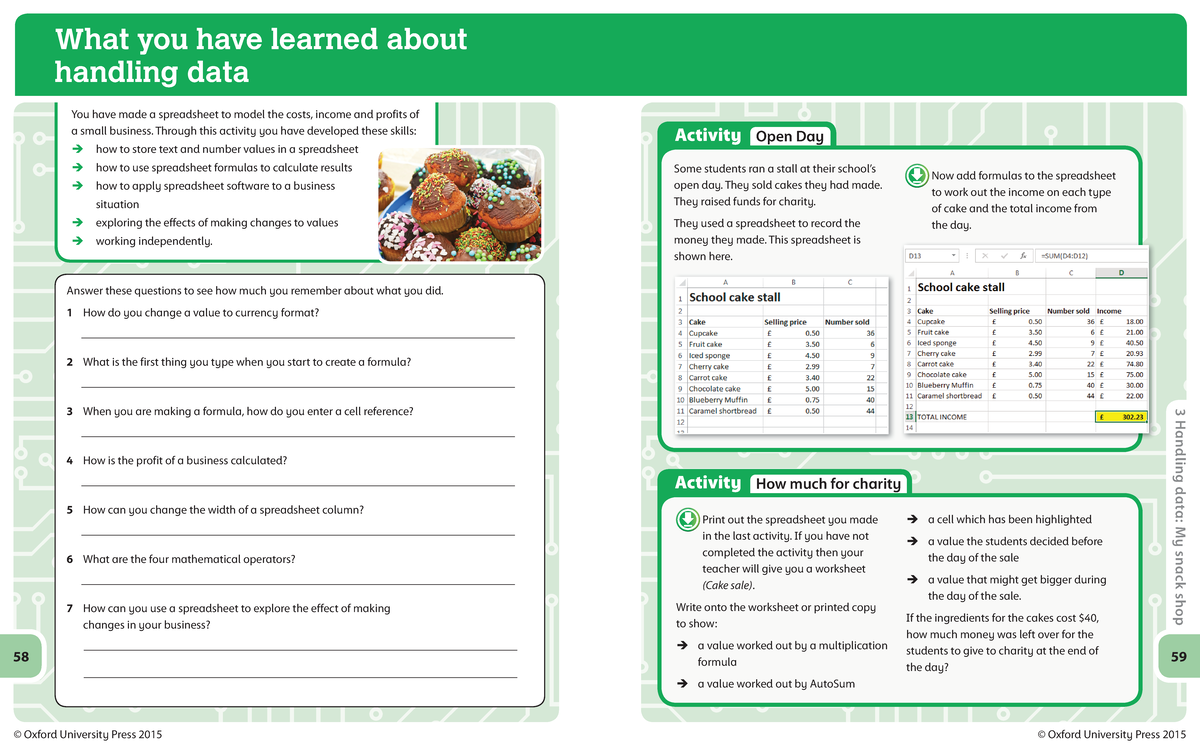 What you have learned about handling data - © Oxford University Press 2015 © Oxford University ...