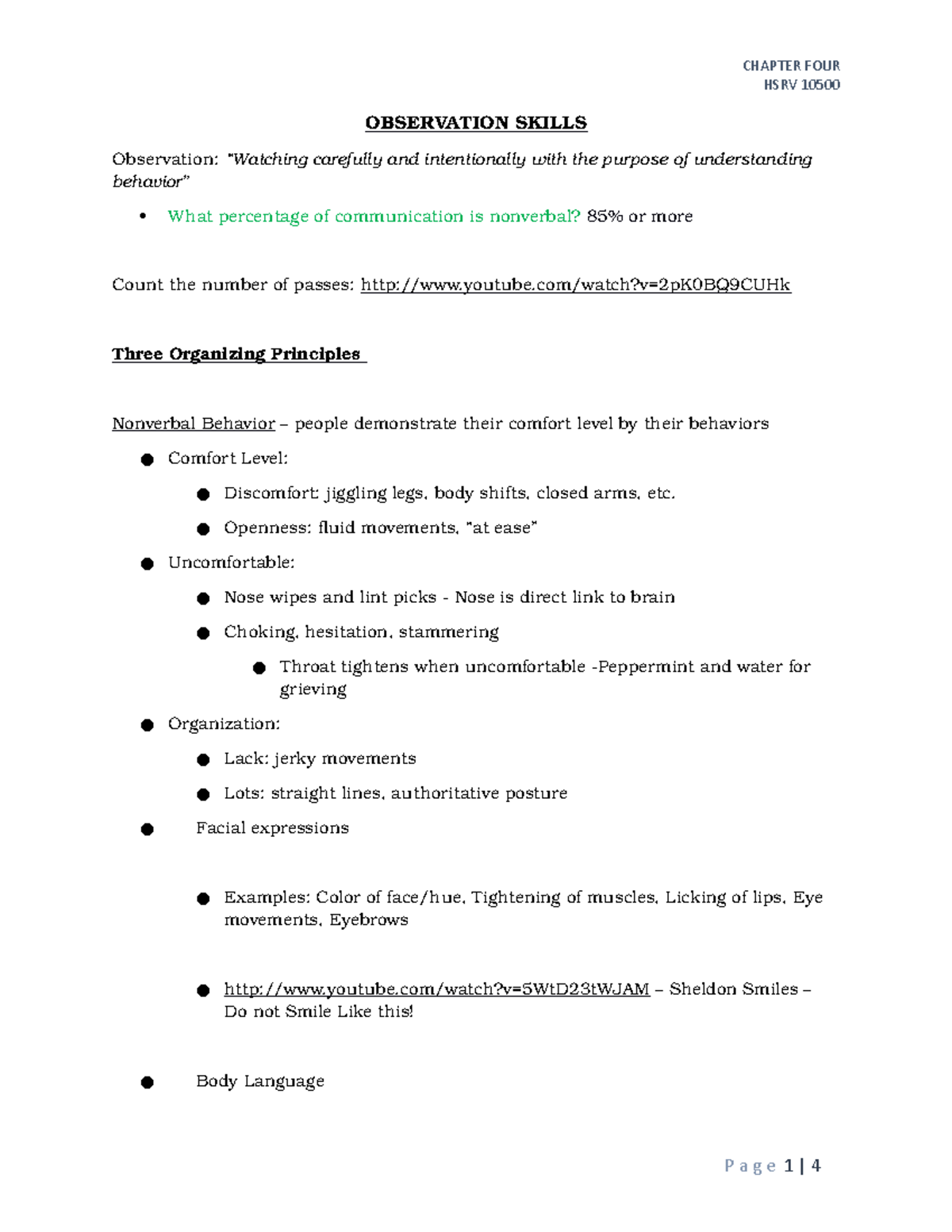 Observation Skills in Communication - Studocu