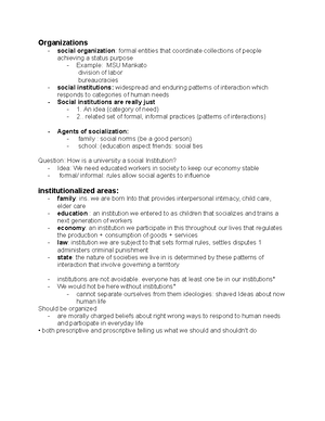 Sociology Notes Functionalism - Structural Functionalism (Durkheim ...
