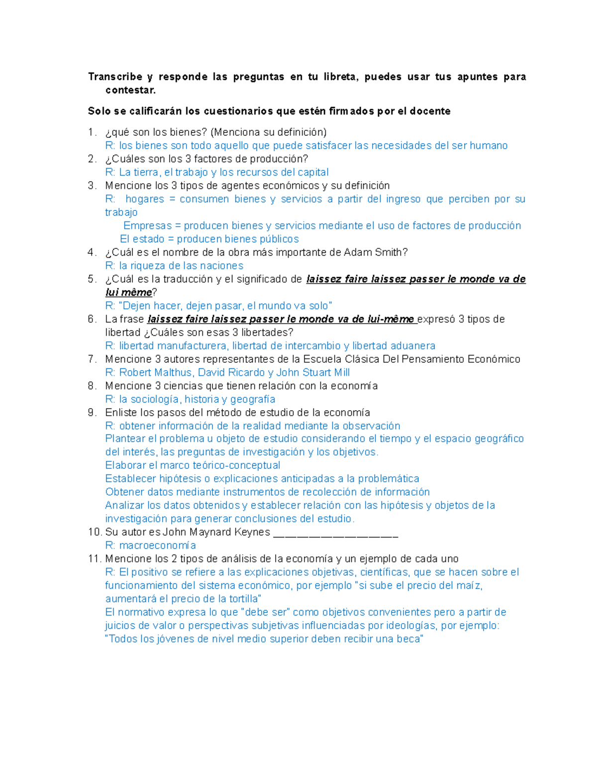 Cuestionario 2.1 Introducci Ã Â³n al estudio de l respuestas - Transcribe y responde las ...