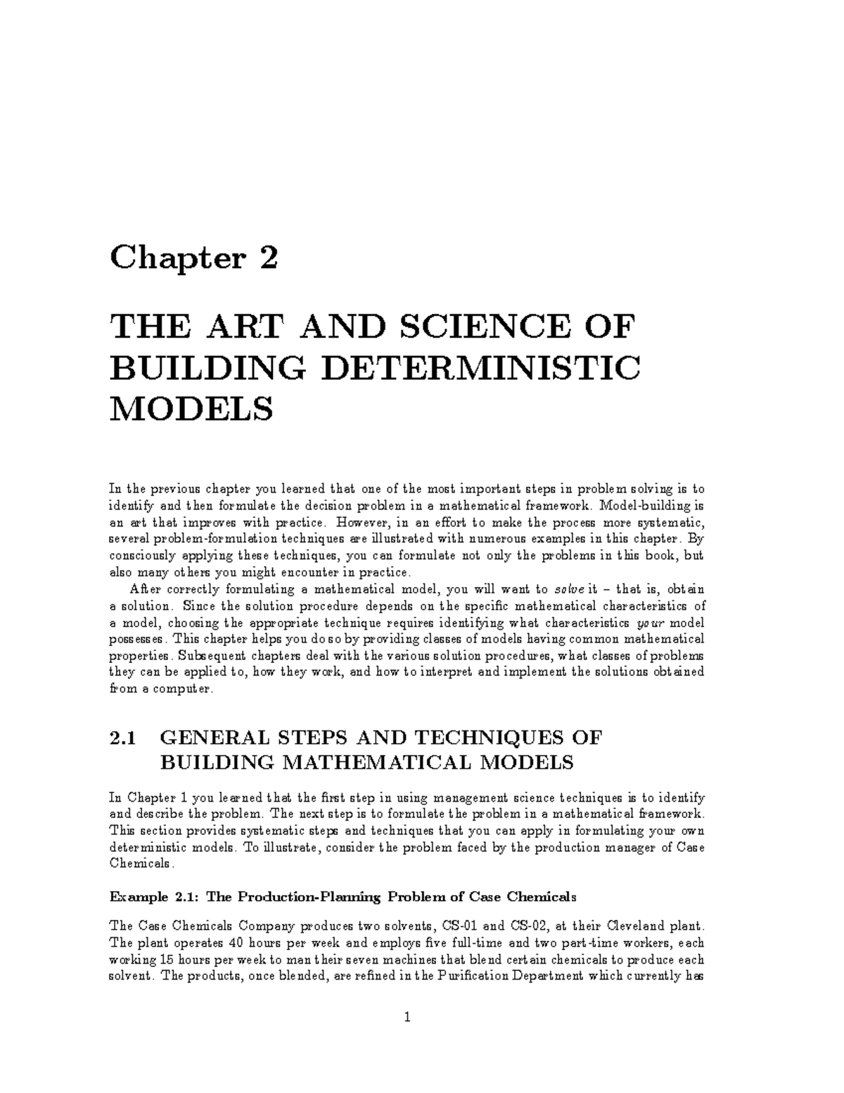 Chap2 - textbook - THE ART AND SCIENCE OF BUILDING DETERMINISTIC MODELS ...
