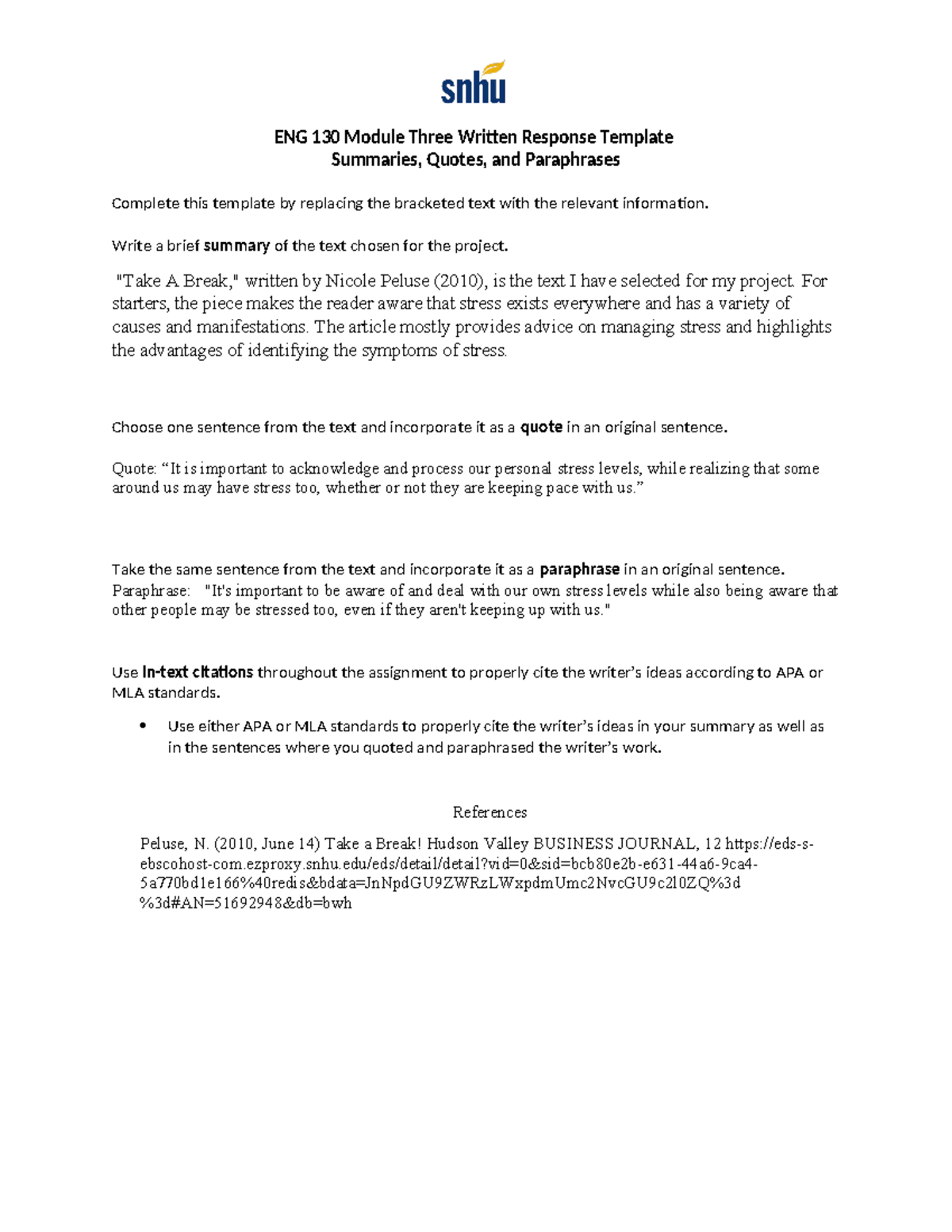 ENG 130 Module Three Written Response Template 3-2 - ENG 130 Module ...