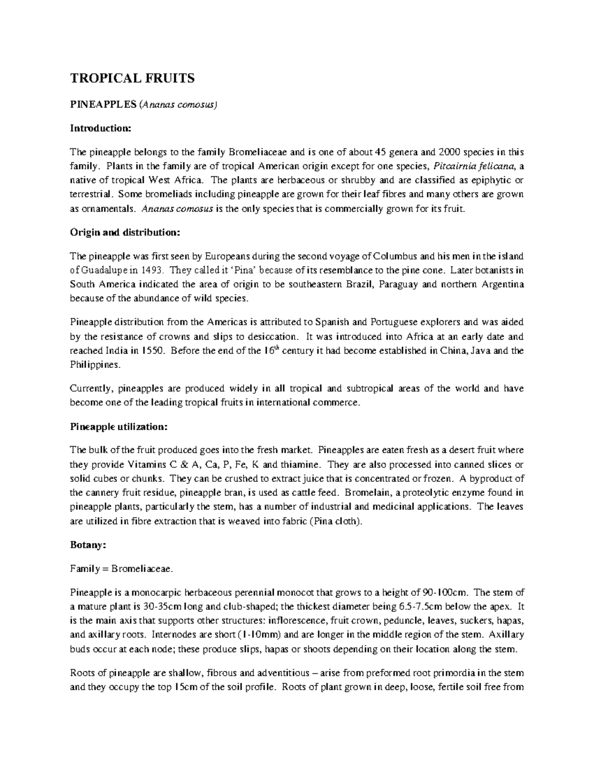 CASE Studies Fruits - Summary Agricultural education and extension ...