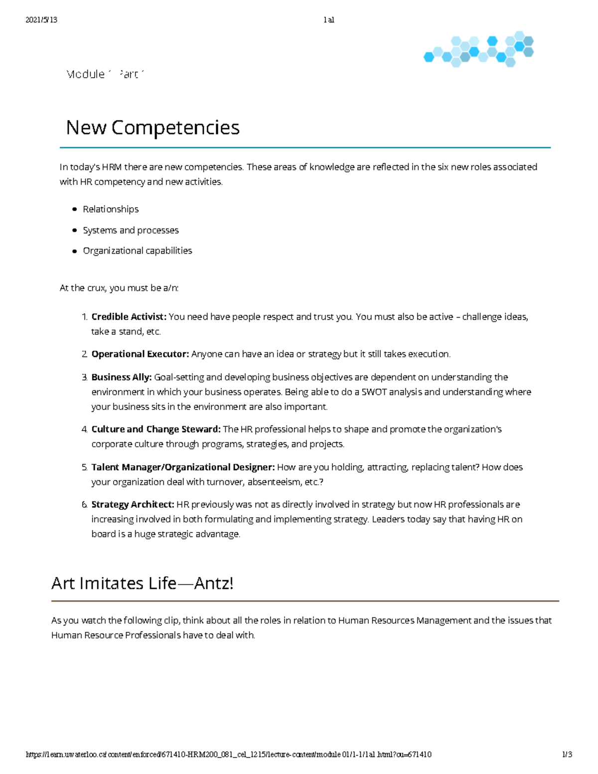 hrm 200 ch1 module notes - 2021/5/13 1a - Studocu