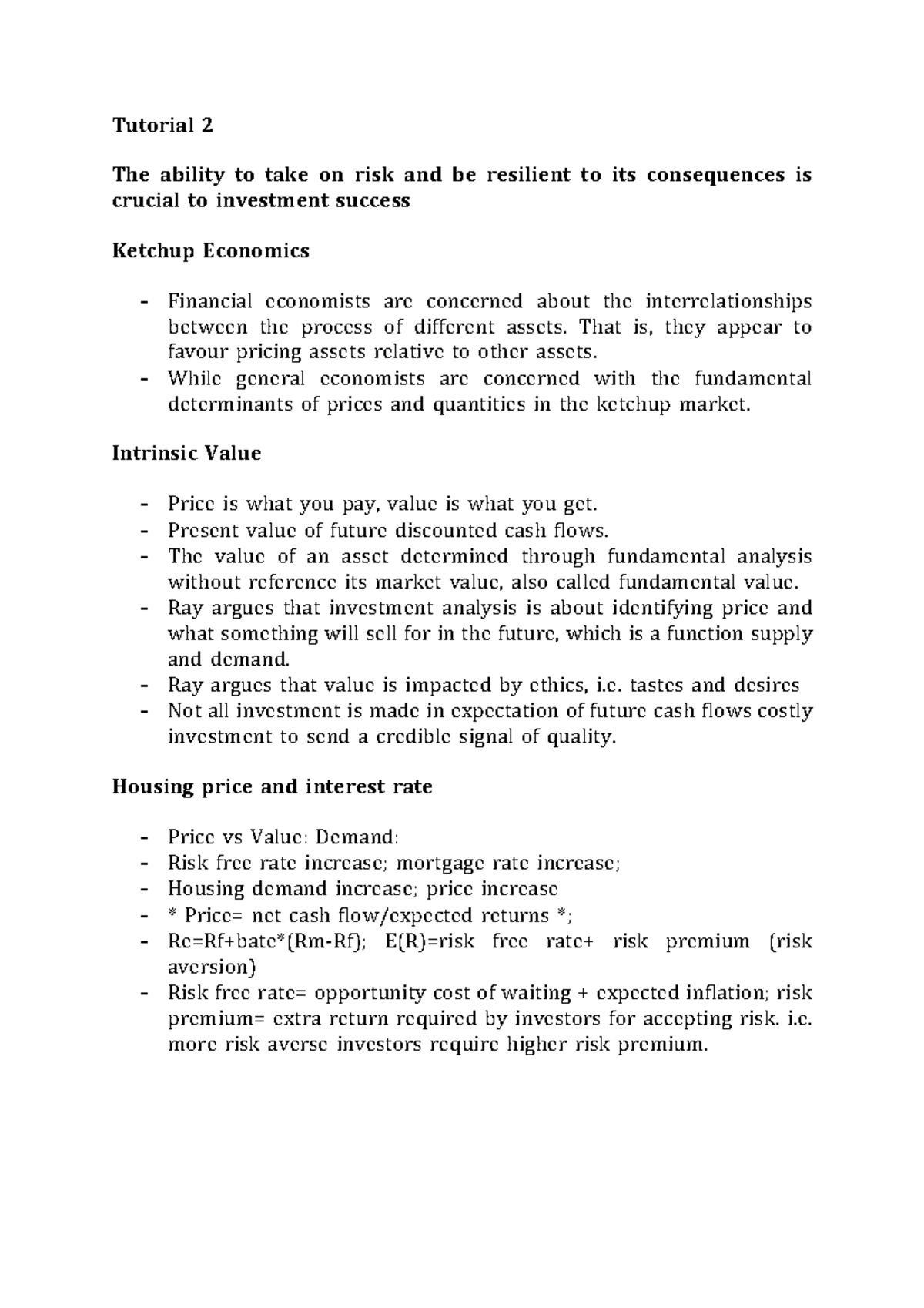 FINA 3324 Tutorial 2 - Warning: TT: undefined function: 32 Warning: TT: undefined function: 32 ...