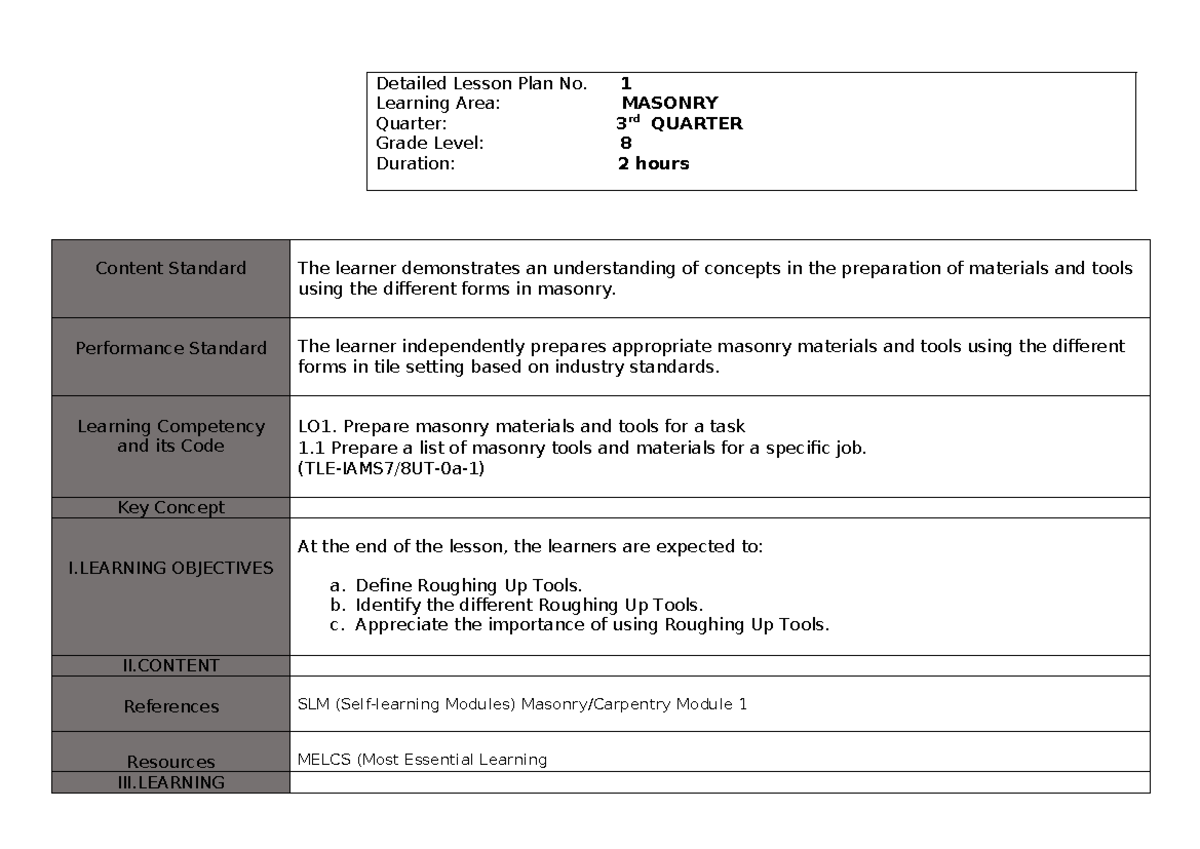 DLP-Format - this is all about how to make a lesson plan format and ...