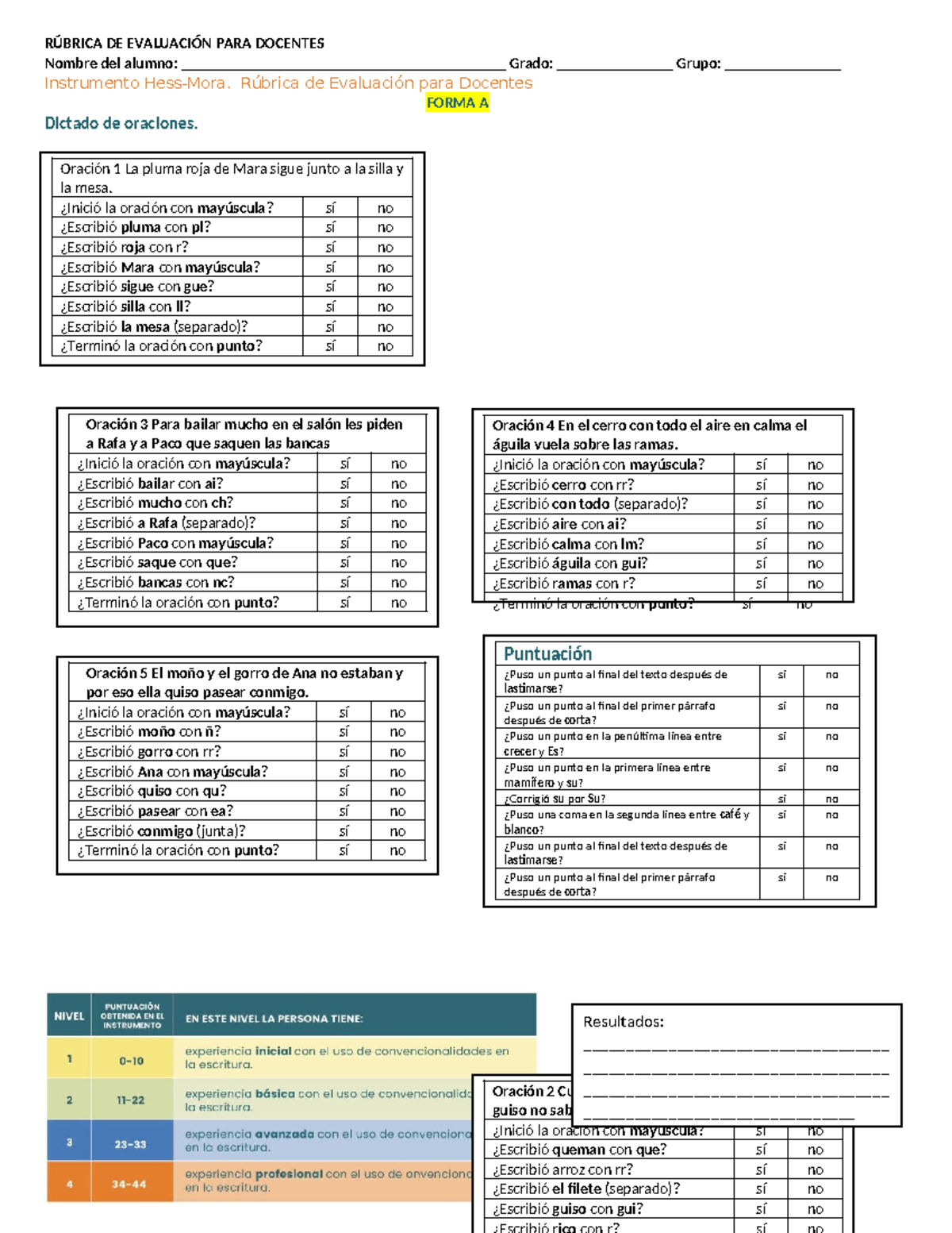ICE-A. Rúbrica DE Evaluación PARA Docentes - RÚBRICA DE EVALUACIÓN PARA ...