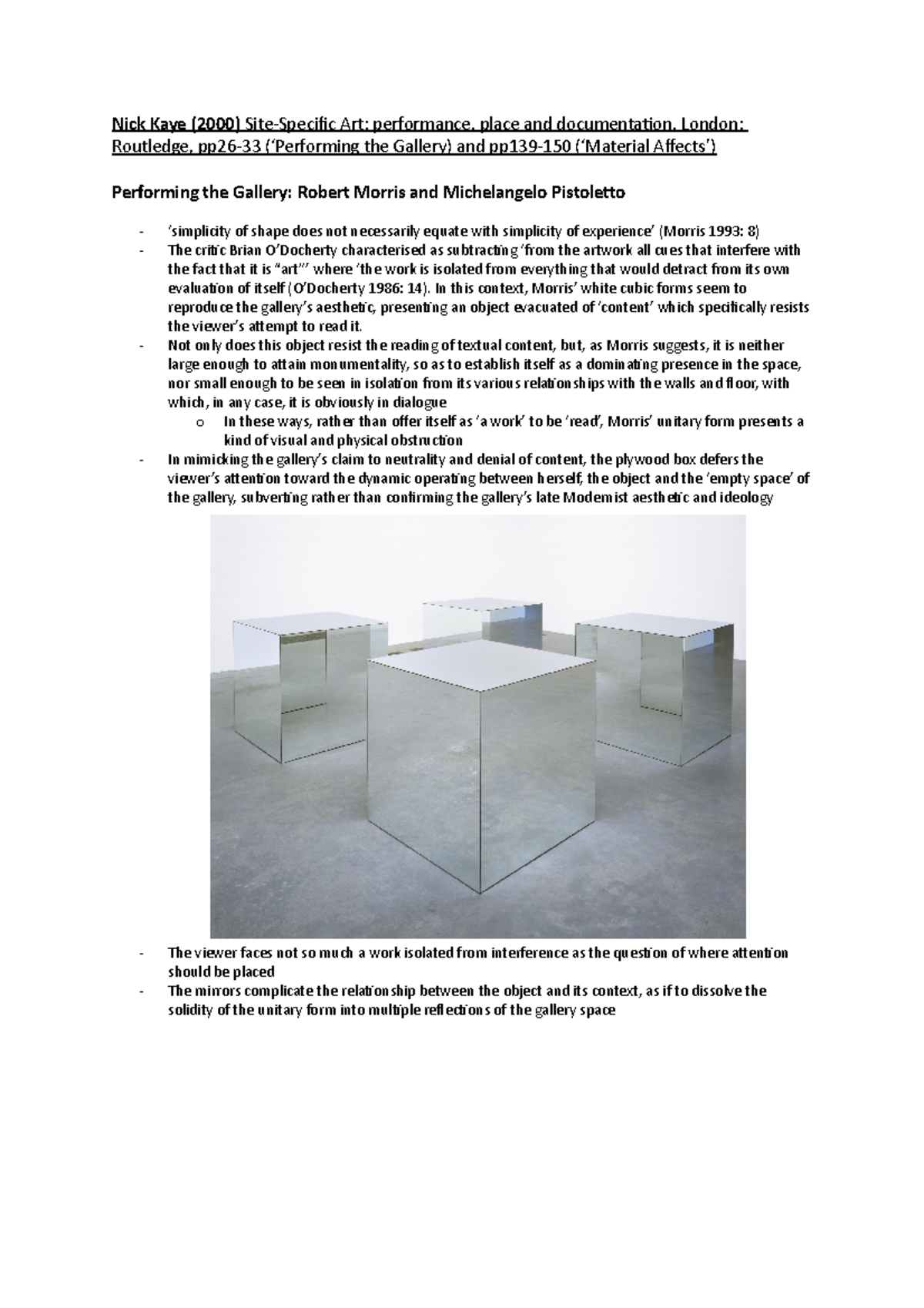 Site-Specific Art, Nick Kaye (2000 ) - Nick Kaye (2000) Site-Specific ...