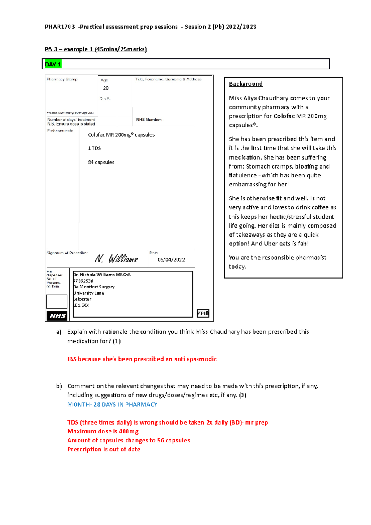 PA3 example 1 - Student - Uploads on 1702 - PA 3 – example 1 (45mins ...