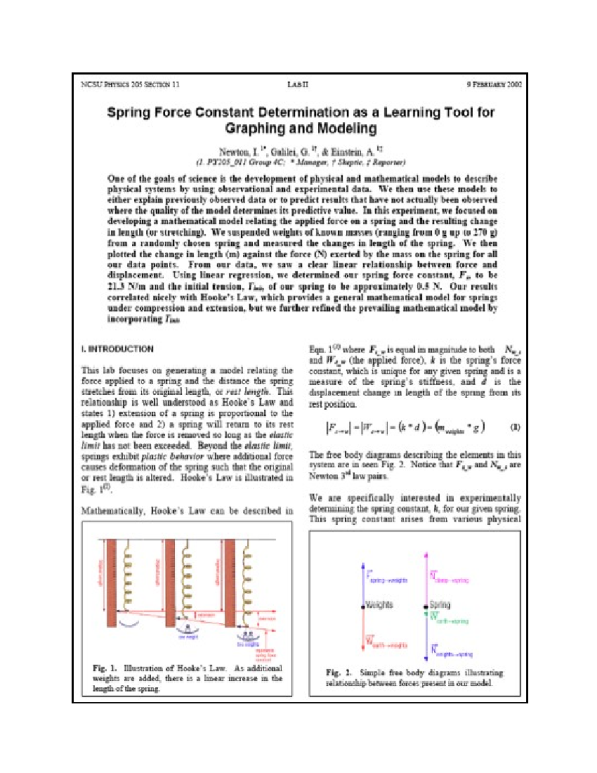 Physics of springs - Studocu