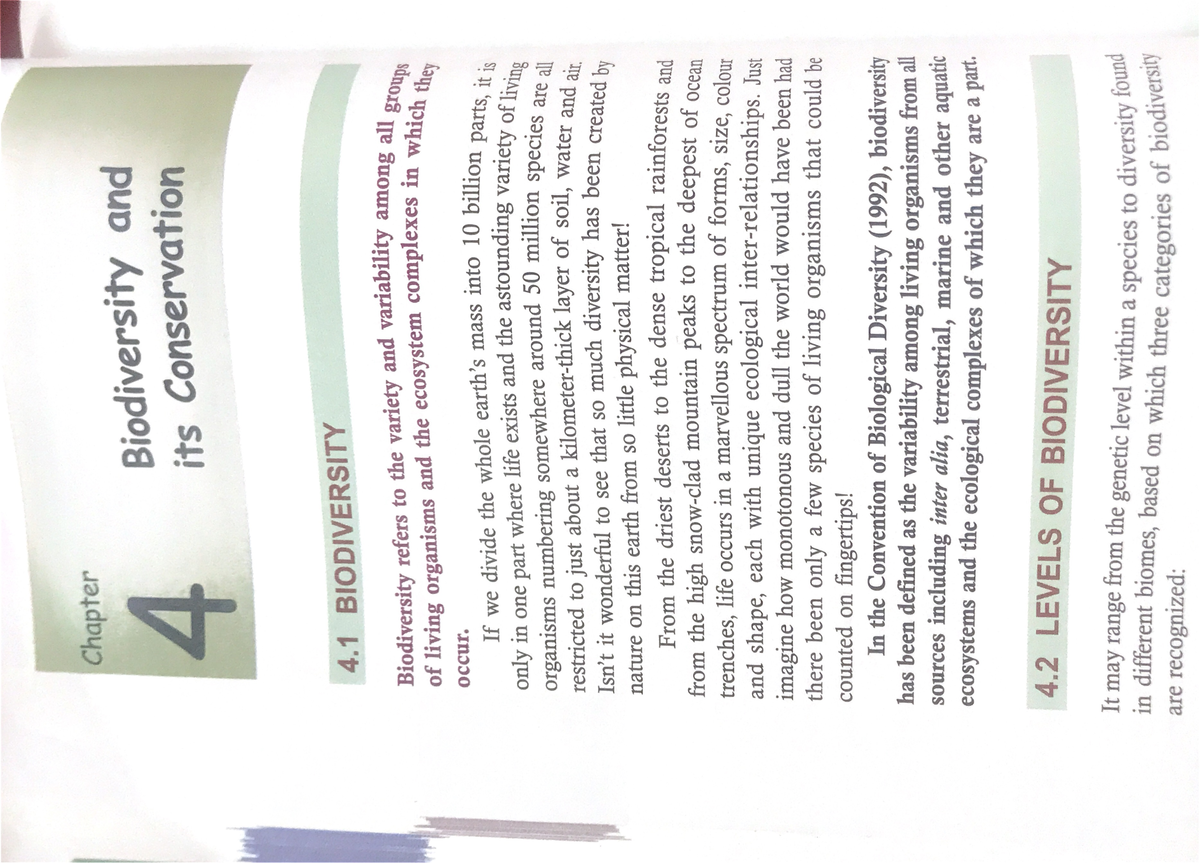Biodiversity 1 - Biodiversity & Conservation - Studocu