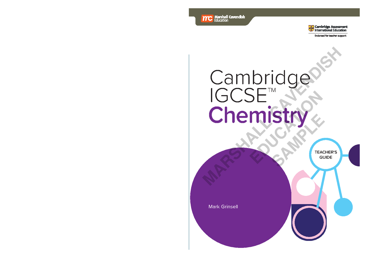 MCE Cambridge Igcse Chemistry TG Sample - Mark Grinsell Chemistry ...