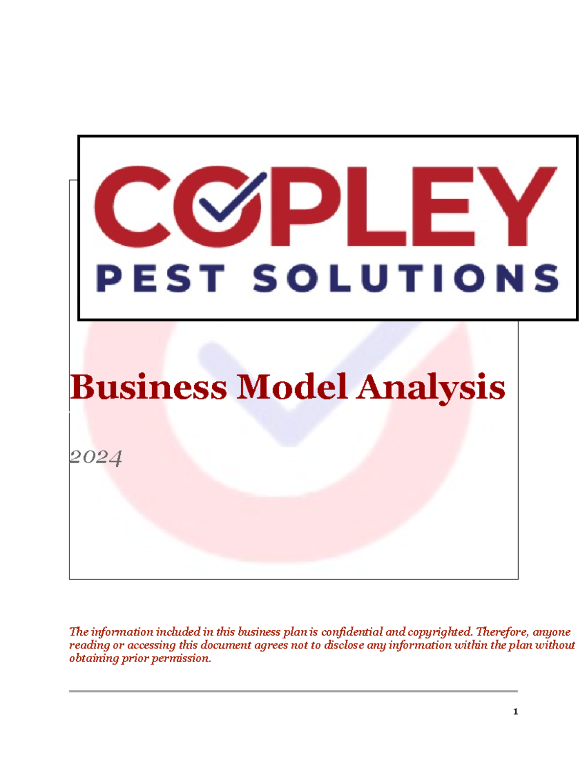 Copley - Business Model Status version 1 - Business Model Analysis 2024 ...