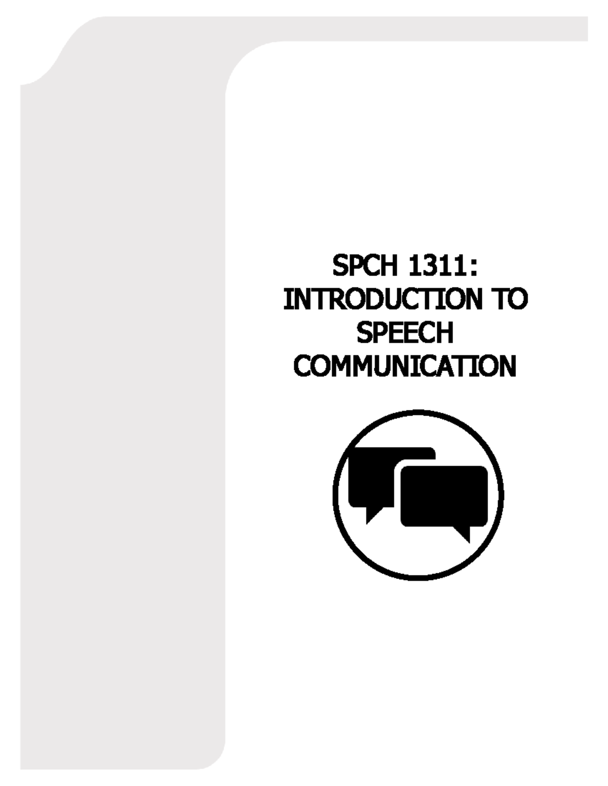 SPCH-13-LISTENING: - SPCH 1311: INTRODUCTION TO SPEECH COMMUNICATION ...