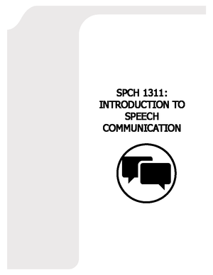 SPCH-8-PUBLIC SPEAKING AND PERSUASION - SPCH 1311: INTRODUCTION TO SPEECH COMMUNICATION SPCH ...