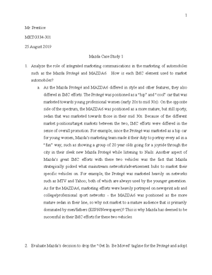 War on Drugs Case Study - 1 Mr. Prentice MKTG334- 2 November 2019 War ...