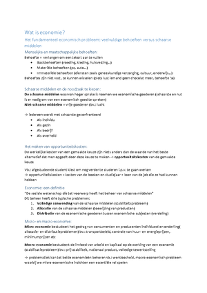 Eco notities hoofstuk 13 - 1. Inleiding Geldeconomie versus ...