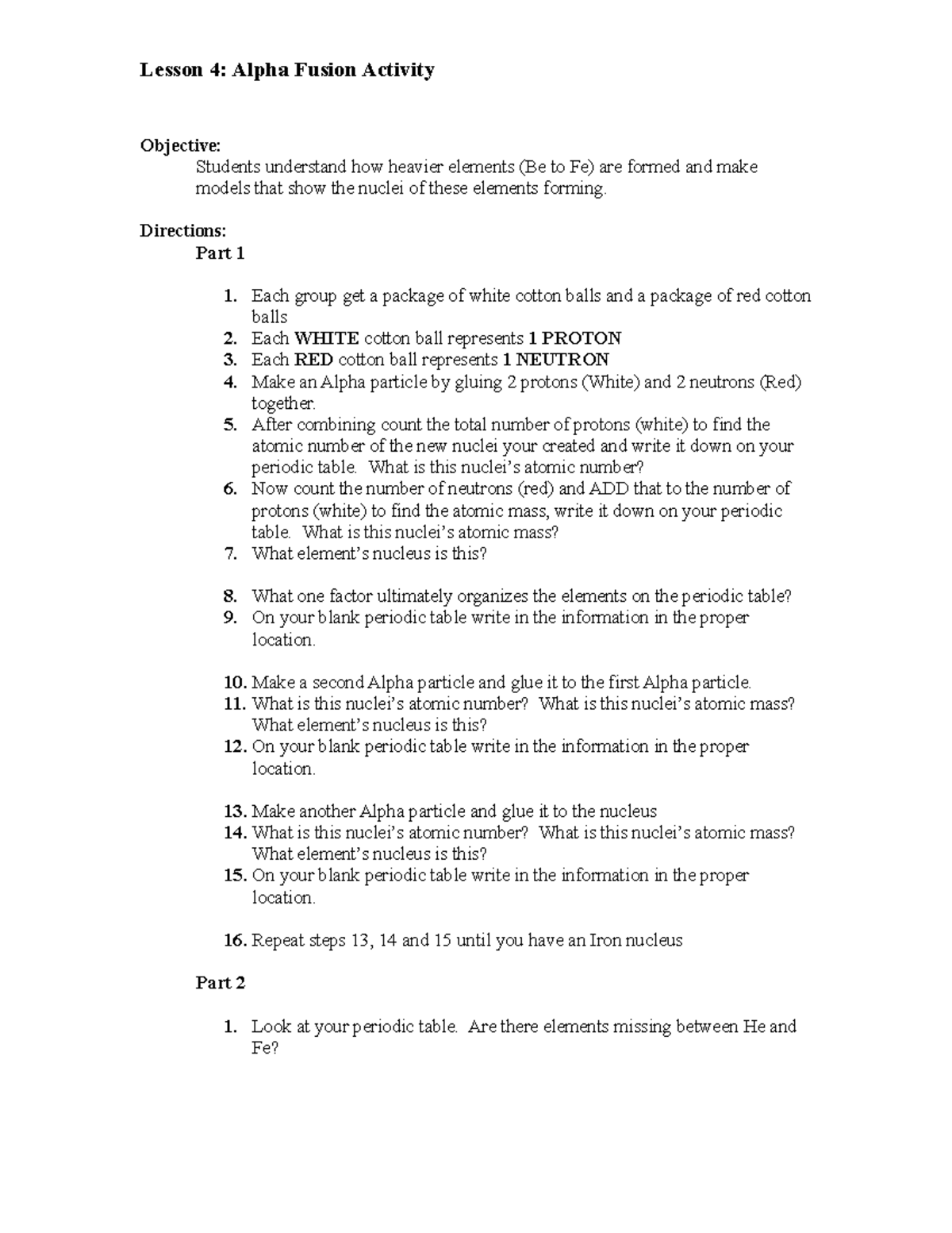 Activity-alphafusion - Lesson 4: Alpha Fusion Activity Objective ...