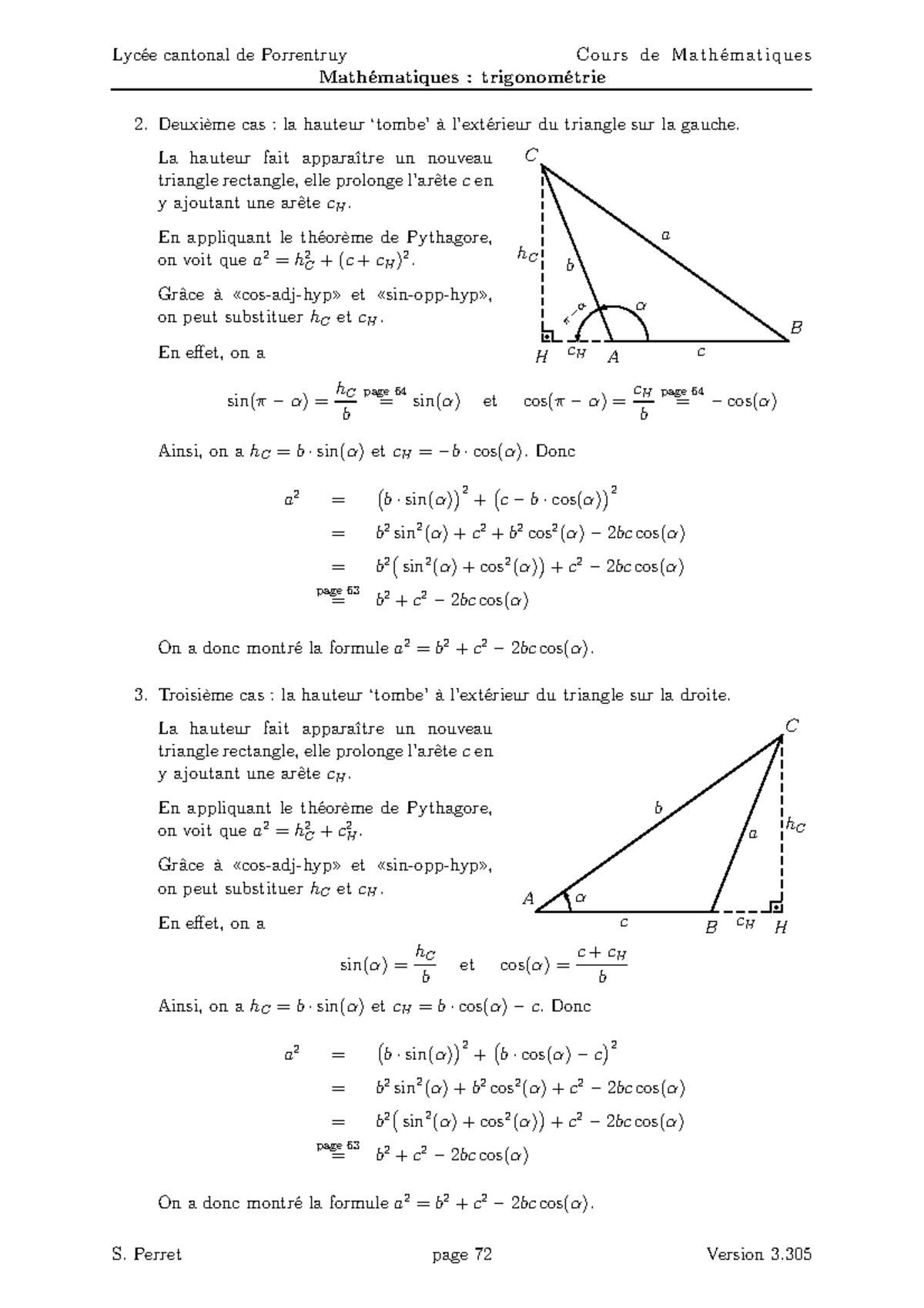 Cours DF-28 - Lycée cantonal de Porrentruy Mathématiques ...
