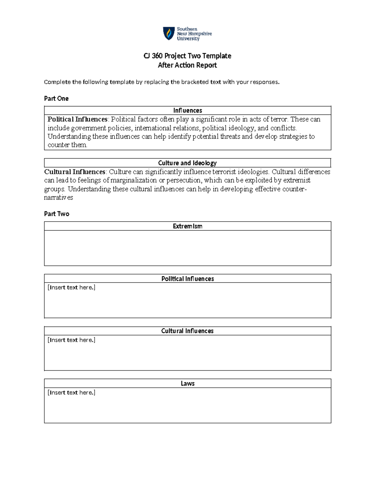 Project Two Template module 2 activity - CJ 360 Project Two Template ...