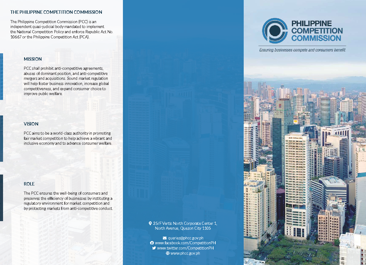 PCC Brochure - Practice your law philippine competition act knowledge ...
