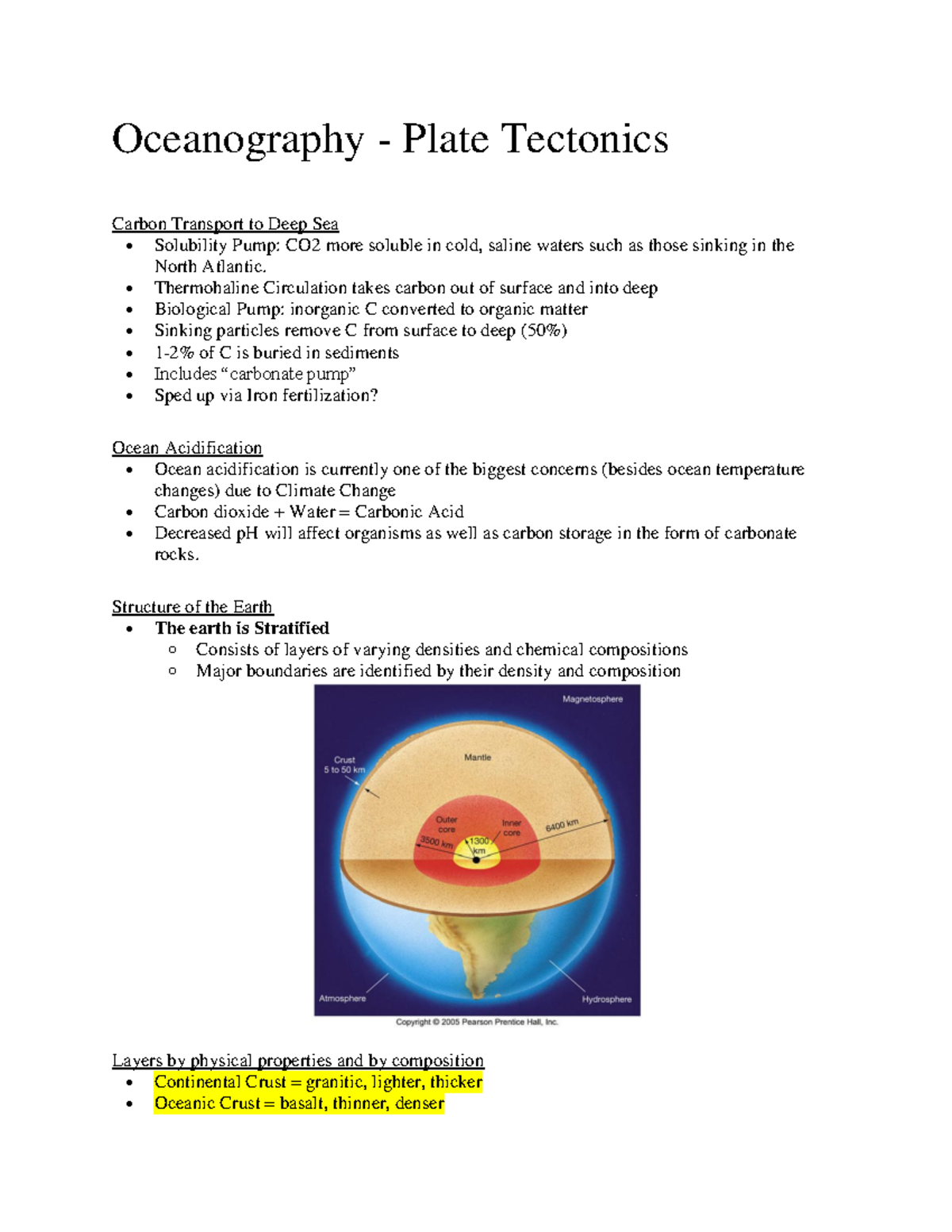Introduction to Oceanography - Plate Tectonics - Oceanography - Plate ...