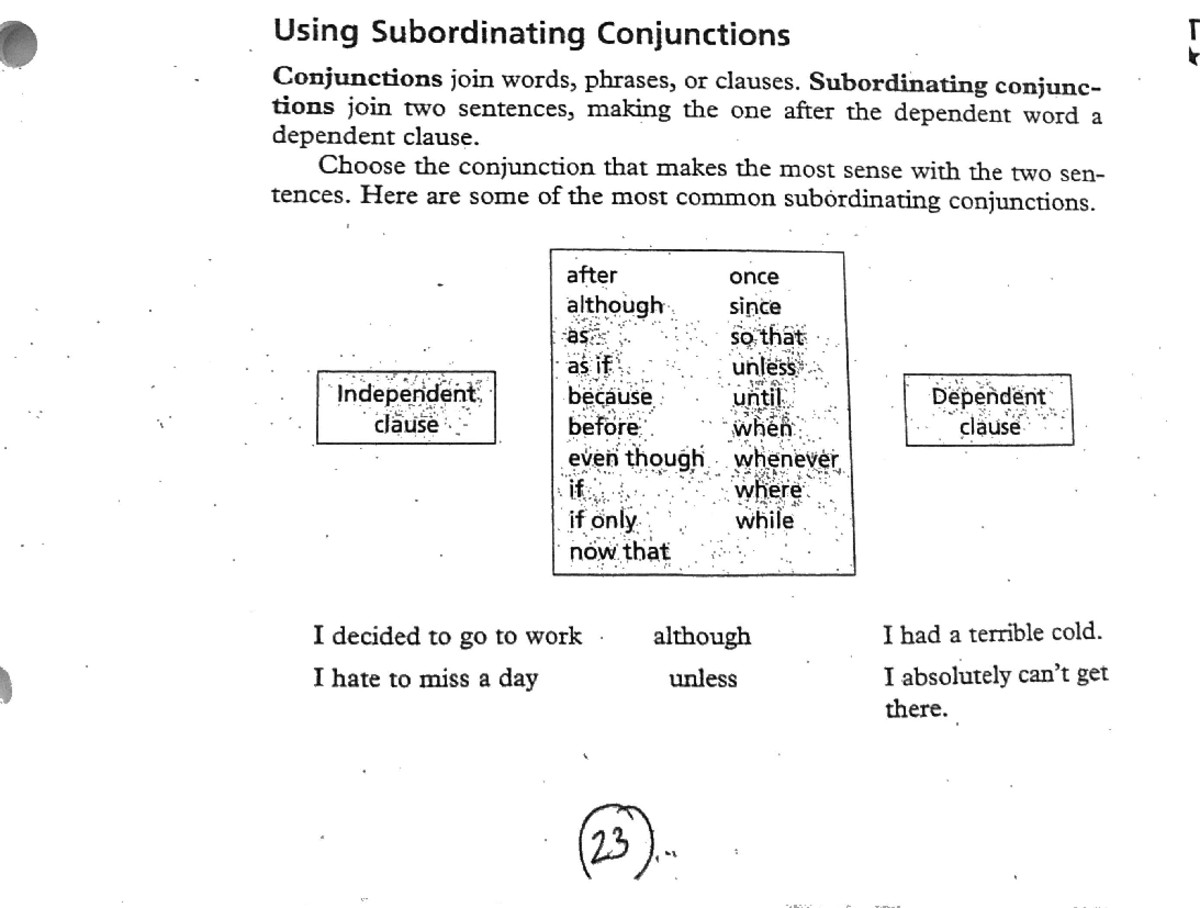 Coordination and subordination practice 5 - ENGL B1A - Studocu