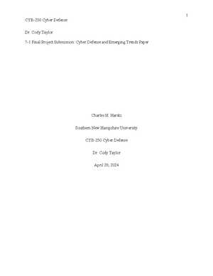 CYB 230 Module Four Lab Worksheet - Charles Harski - CYB 230 Module ...