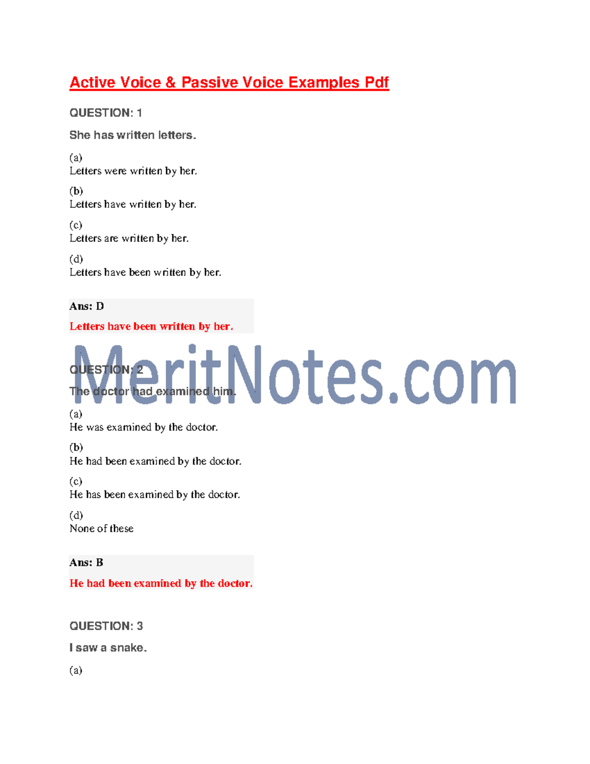 Active voice passive voice examples - Active Voice & Passive Voice ...