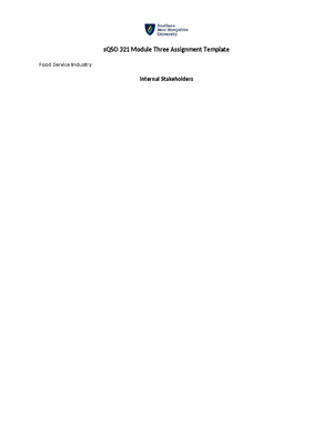 QSO 325 Mod 2 - Assignment - Introduction- Section A. Company Tholor do ...