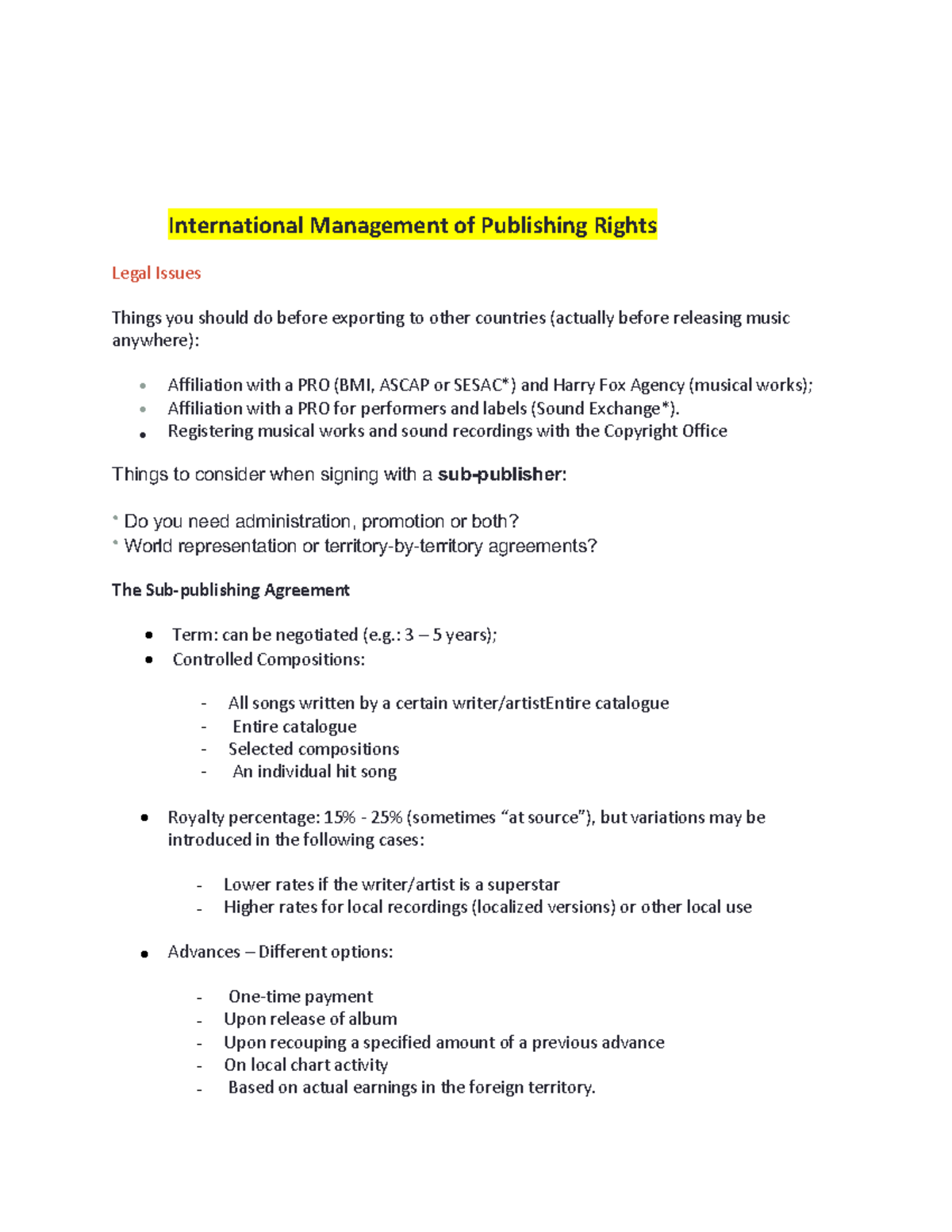 Final Exam International Seminar summary 8 - International Management ...