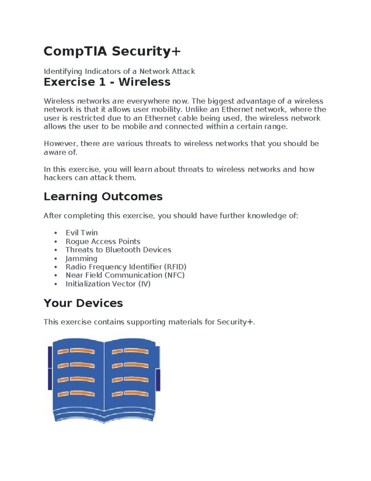 Comp TIA Security - CompTIA Security+ Identifying Indicators of a Network Attack Exercise 1 ...