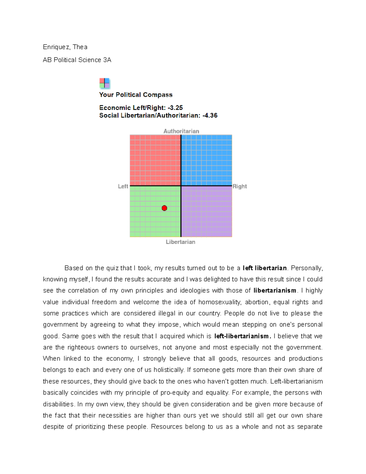 Enriquez - Political Science 3A - Enriquez, Thea AB Political Science ...