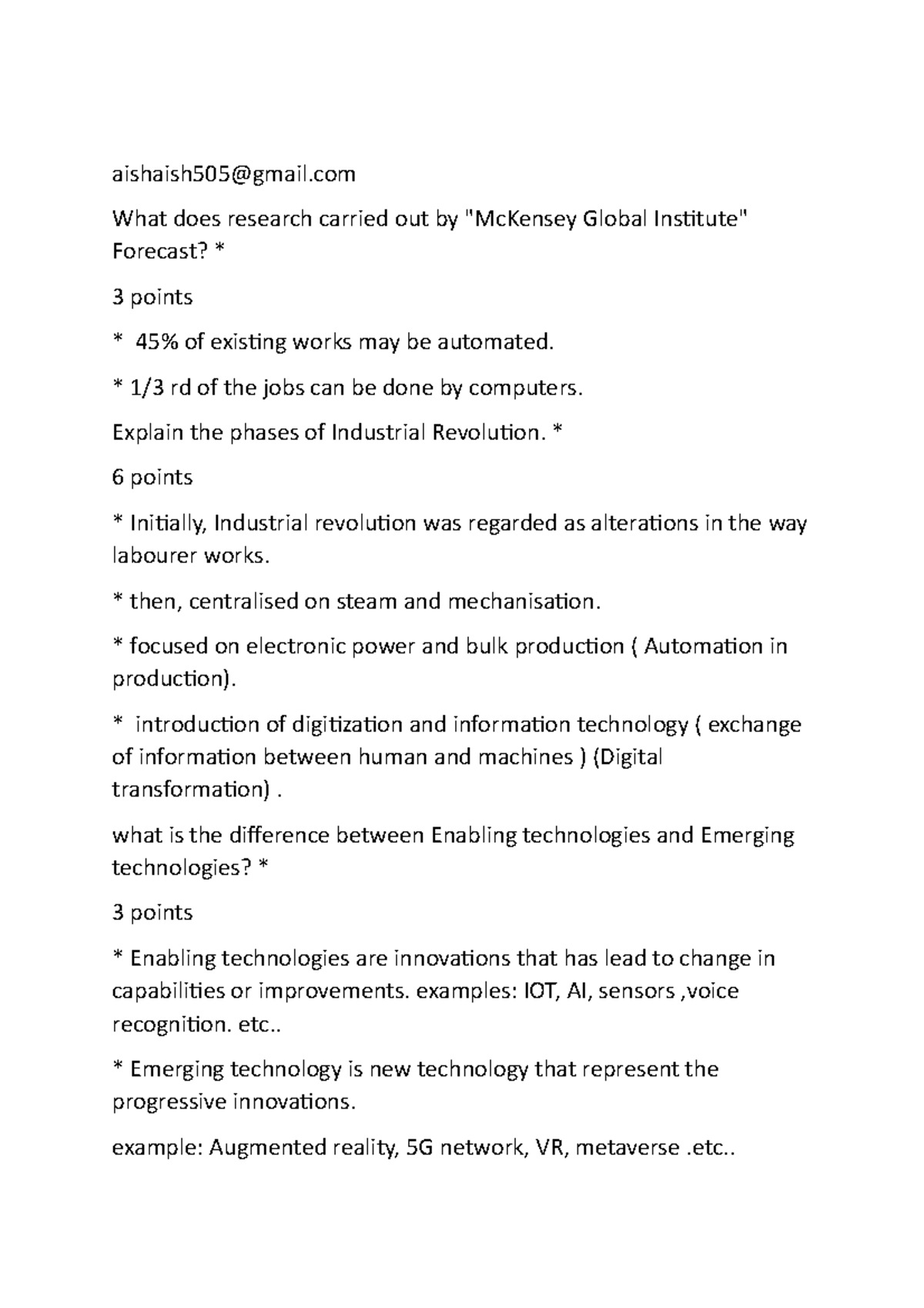 Eet - emerging exponential technology - aishaish505@gmail What does research carried out by ...