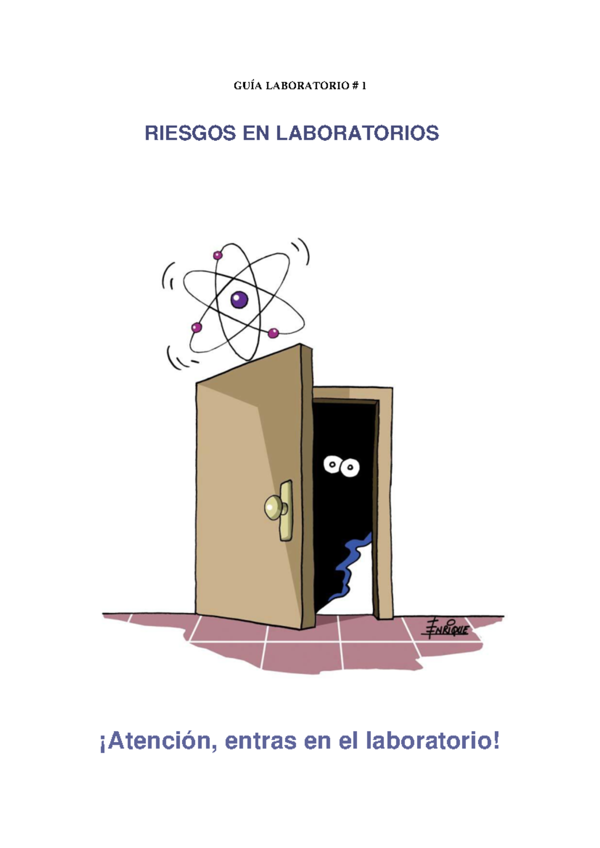Guia Laboratorio No1 - Warning: TT: undefined function: 32 GUÍA LABORATORIO # 1 RIESGOS EN - Studocu
