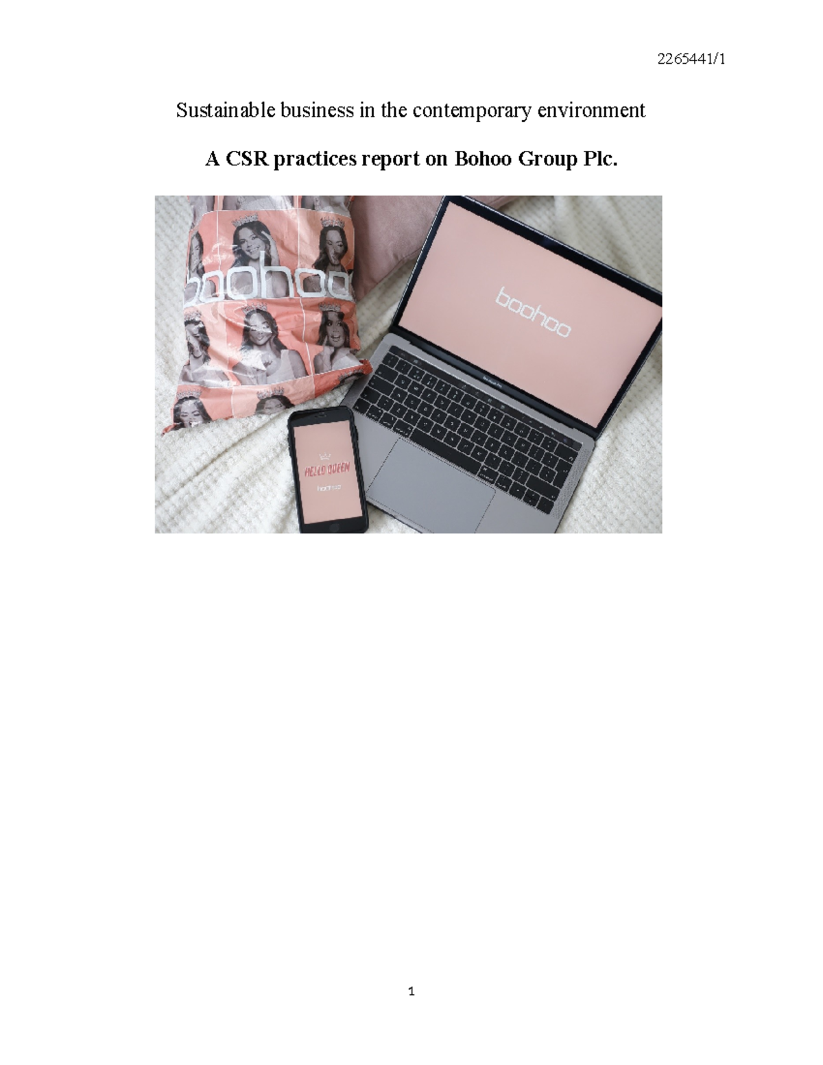 Sustainable business in the contemporary environment - Contents - Studocu