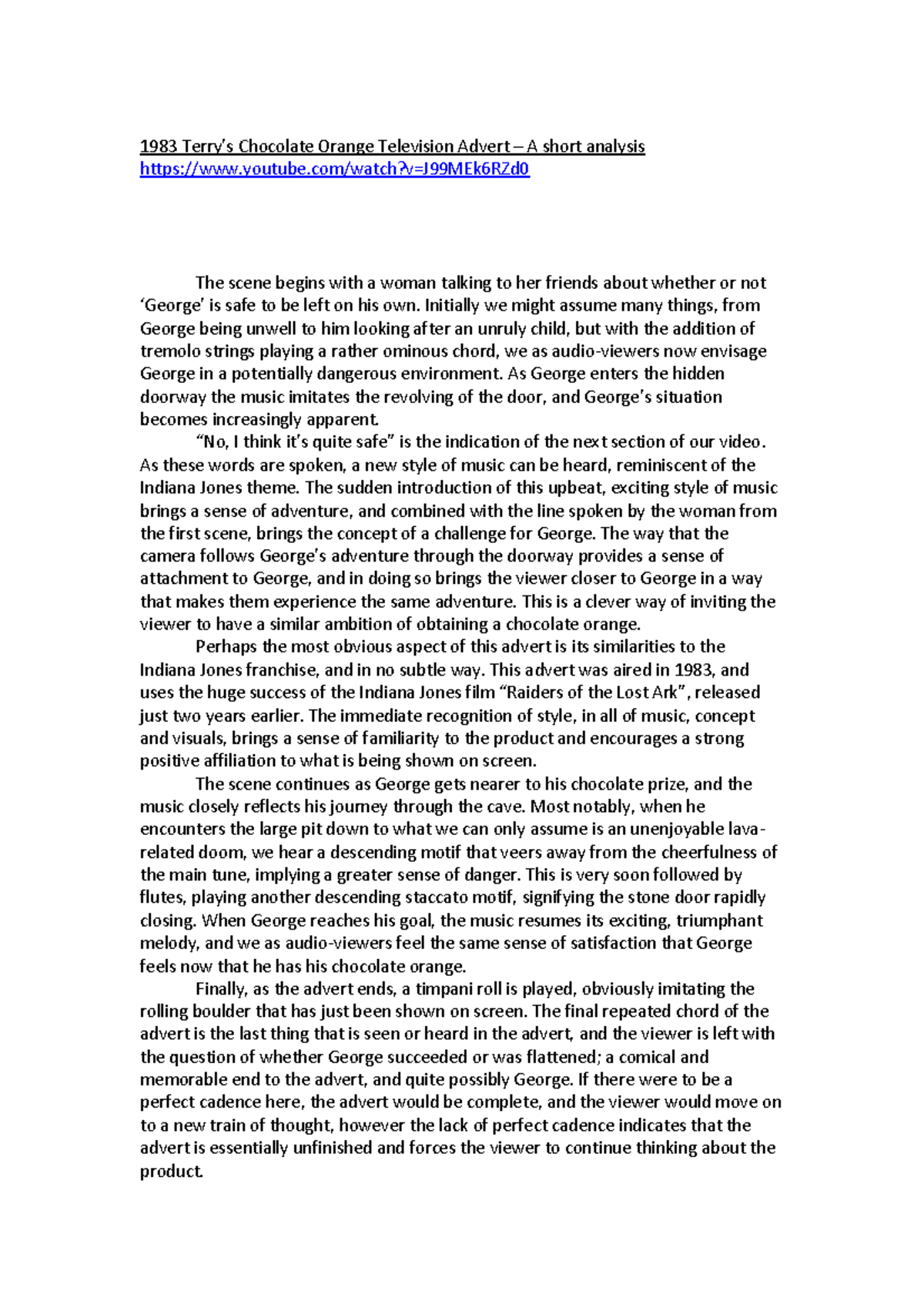 A TV Ad analysis - Warning: TT: undefined function: 32 Warning: TT: undefined function: 32 1983 ...