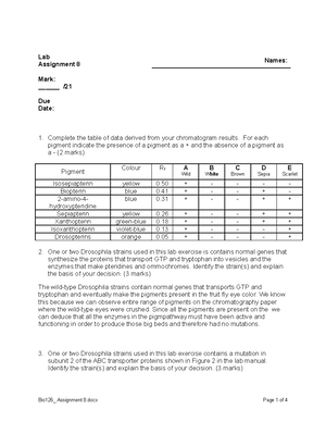 Biol 126Lecture Assignment 2 Cellular Respiration - Name ...
